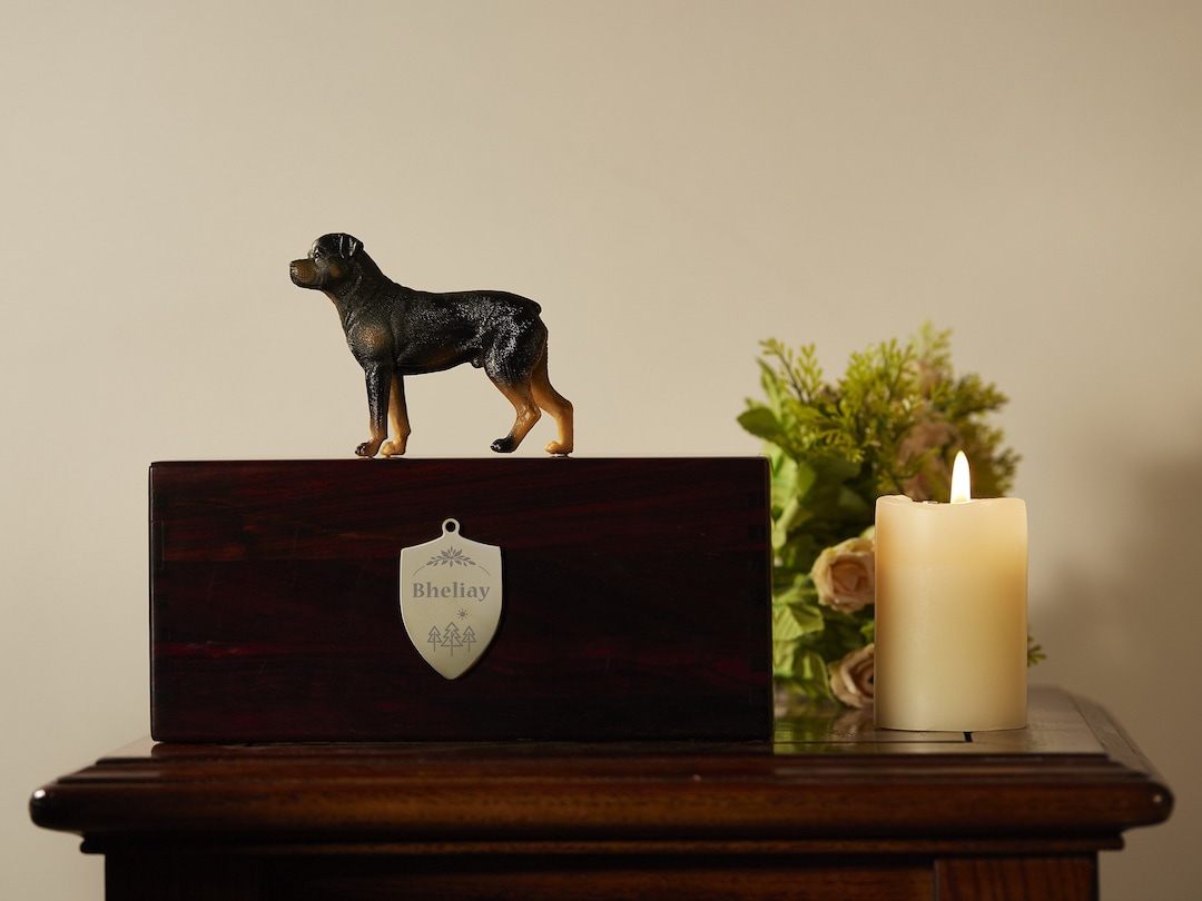 Luxury Dog Ashes Urn Solid Wood Ashes Box Dog Ashes Urn Pet Cremation ...