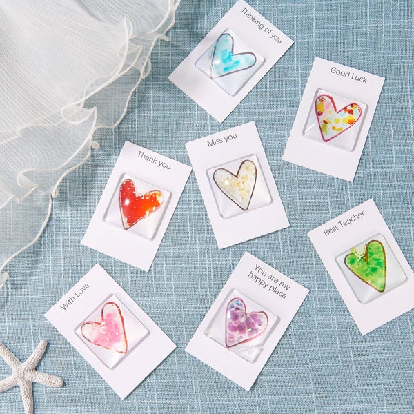 Fused Glass Heart - Etsy