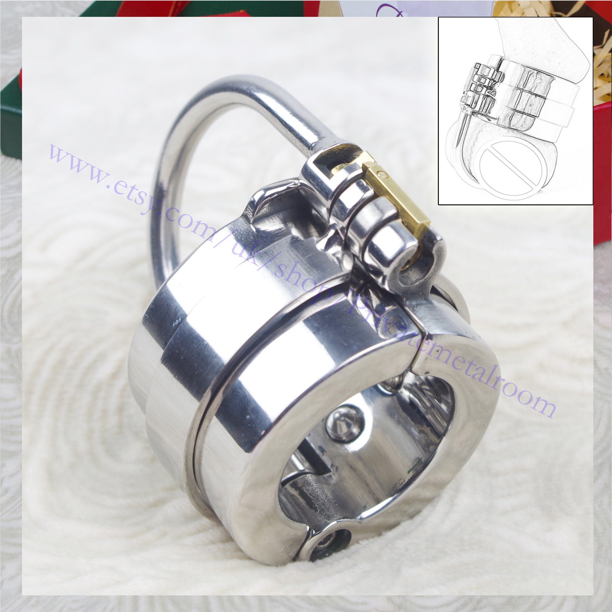 Stretching Scrotum Ball Barrel Divided Scrotum Sttretcher Stainless
