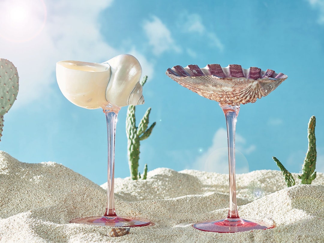 Natural Conch Shell Wine Glass,beach Wedding Bridesmaid Gifts,handmade ...