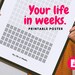 Weeks in Life Calendar Printable Life Planner 4000 Weeks Poster ...