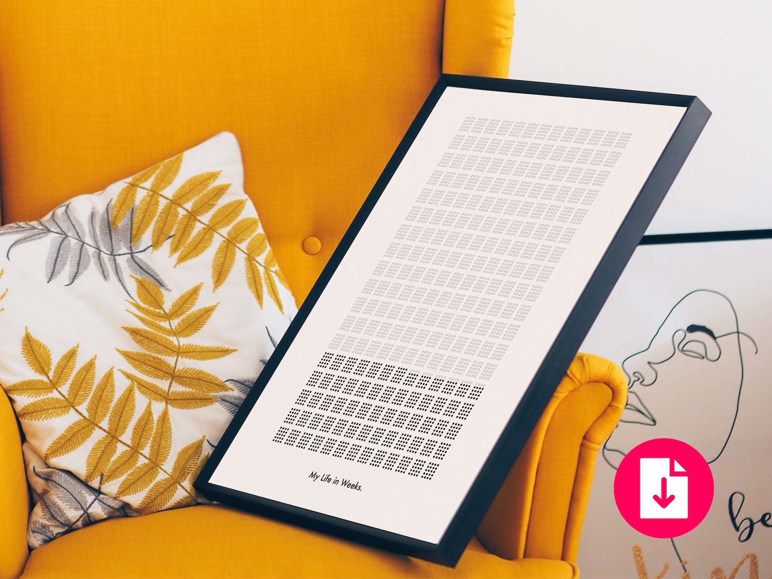 Weeks in Life Calendar Printable Life Planner 4000 Weeks Poster ...
