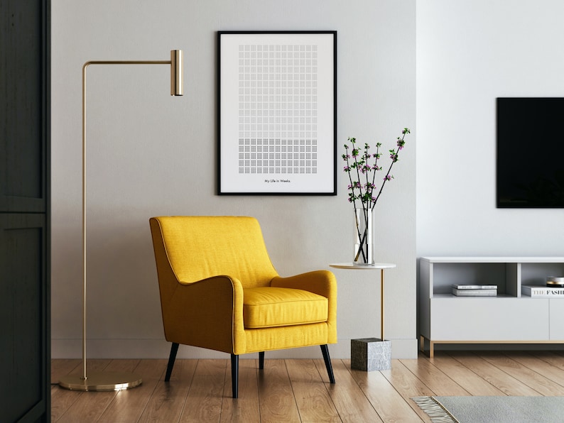 Weeks in Life Calendar Printable Life Planner 4000 Weeks Poster ...