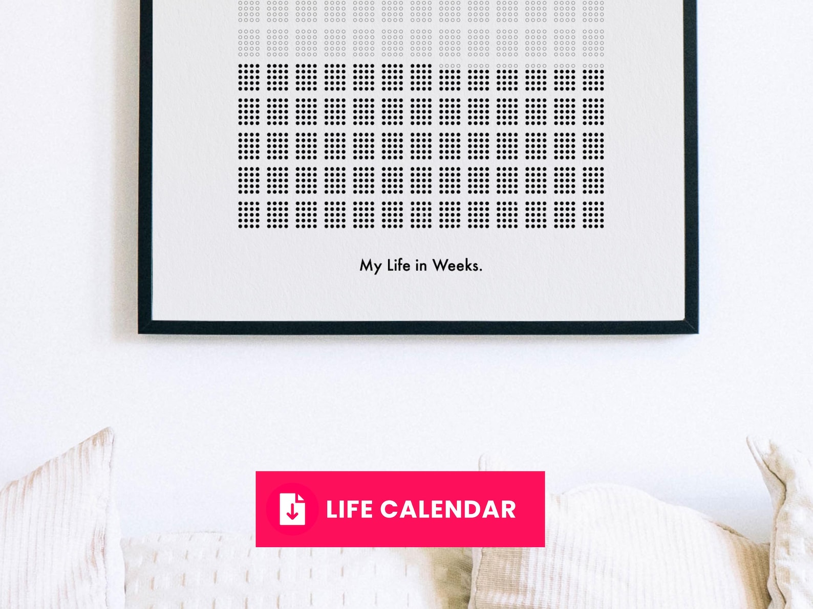 Weeks in Life Calendar Printable Life Planner 4000 Weeks Poster ...