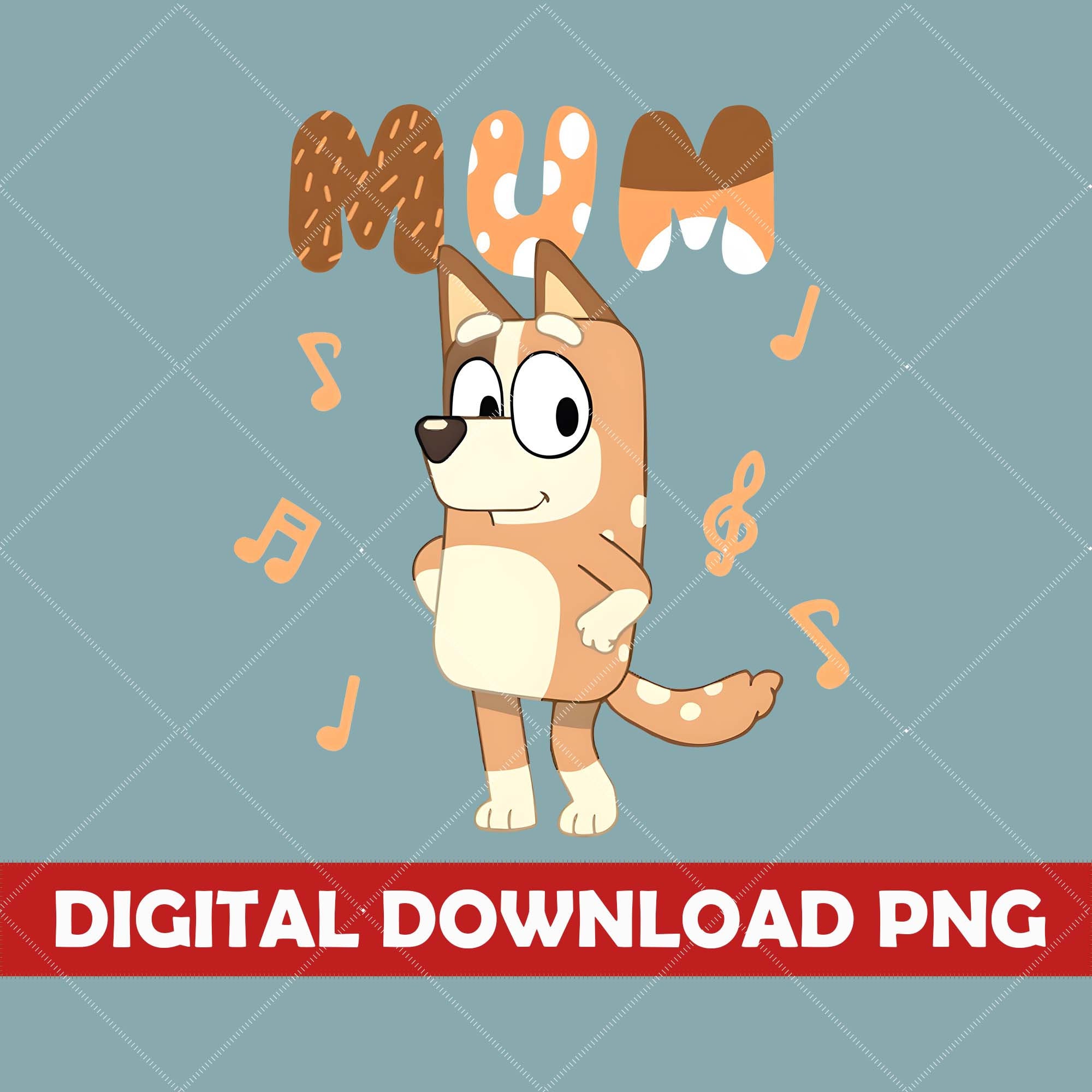 Bluey PNG mamá Bluey PNG Bluey Character PNG regalo para - Etsy España