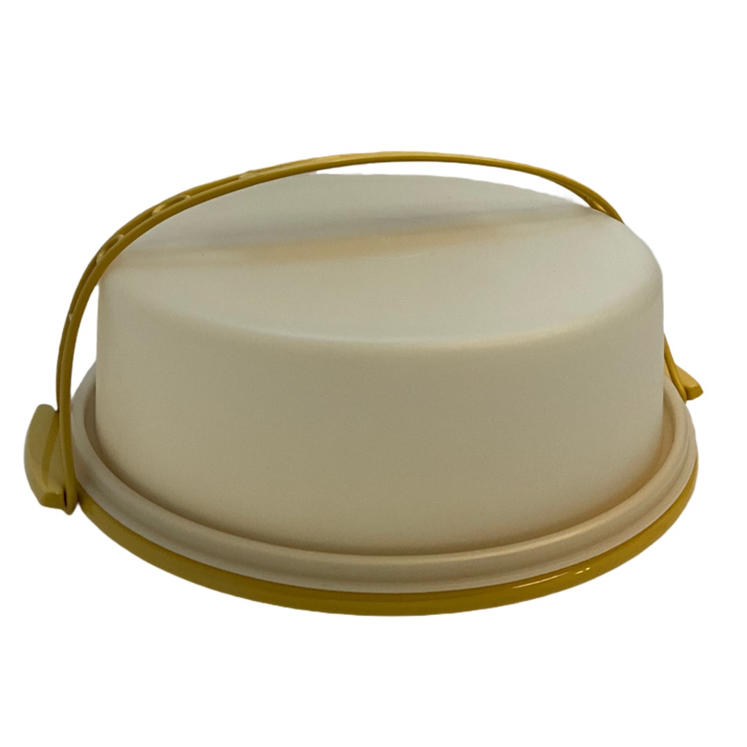 Vintage Tupperware 719-1 Cake/pie Keeper Carrier Harvest Yellow With ...