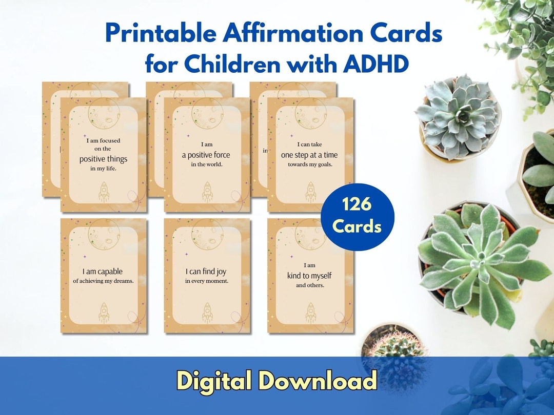 Printable Children's Positive Affirmation Cards, Affirmation Cards for ...