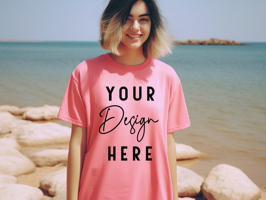 Oversized Watermelon Comfort Color Mockup, Watermelon Comfort Colors ...