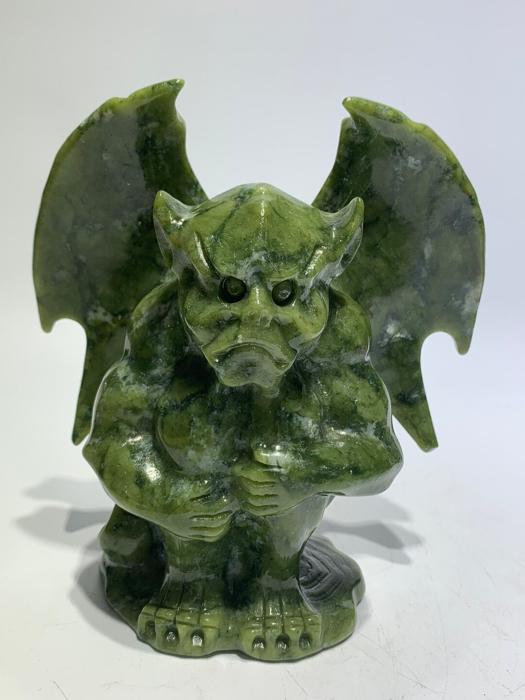 Natural Crystal Serpentine Gargoyle Creative Crafts Home - Etsy