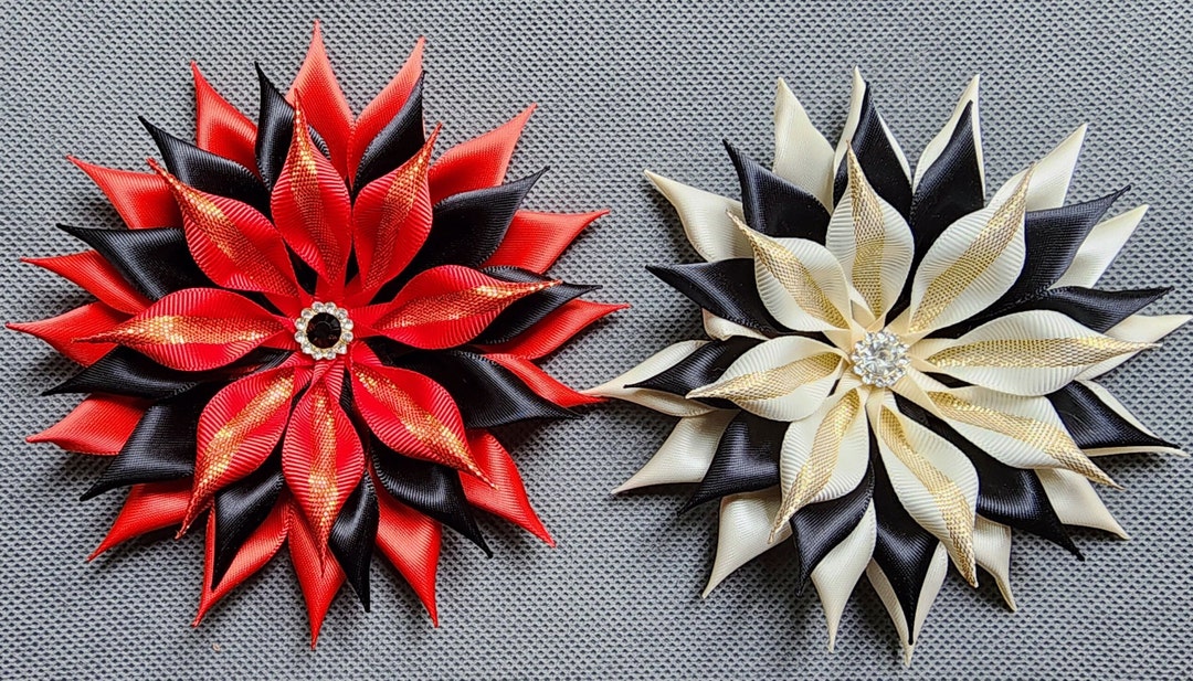 Carmen Style Shades of Red and Gold Hair Accessories for Women and ...
