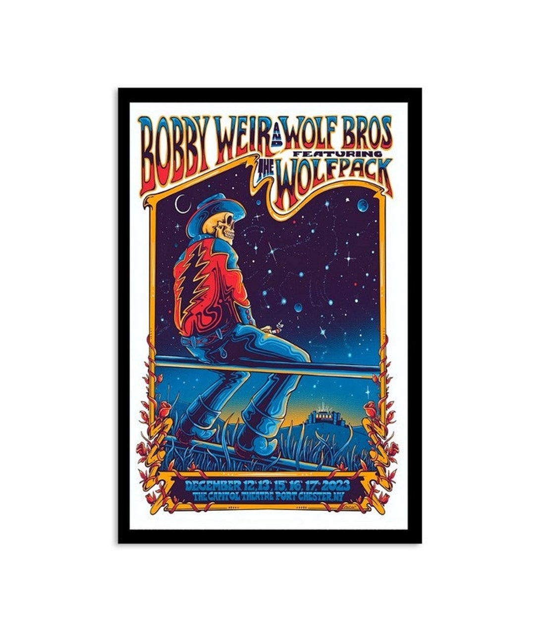Bobby Weir & Wolf Bros Port Chester, NY 2023 Poster - Etsy
