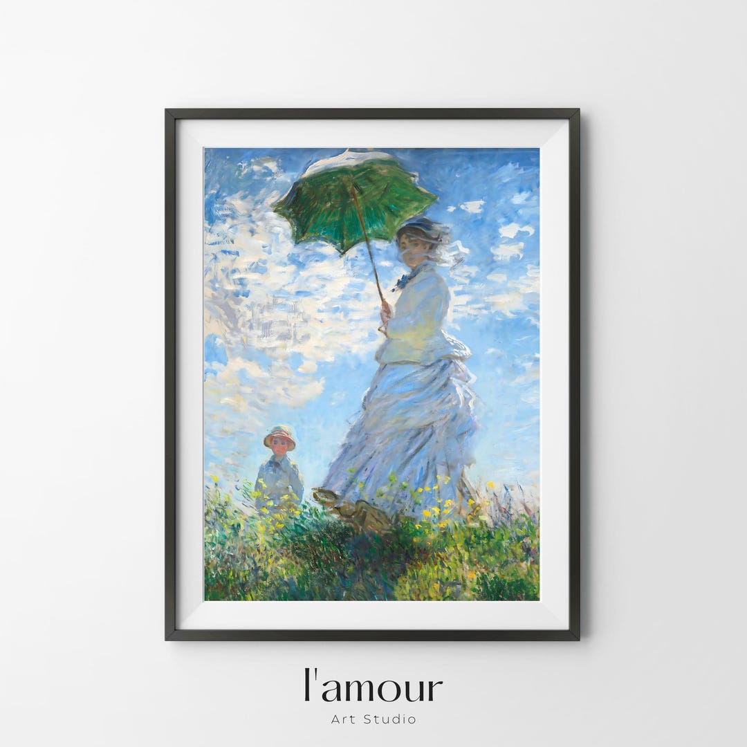 Claude Monet - Madame Monet and Her Son Wall Art | High Resolution ...