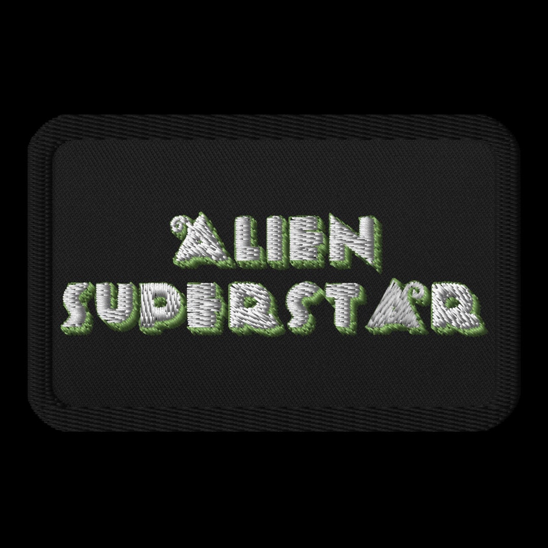 Alien Superstar Embroidered Patches - Etsy