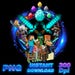 Minecraft Bundle 5 PNG, Minecraft Clipart Png, Minecraft PNG, Tumbler ...