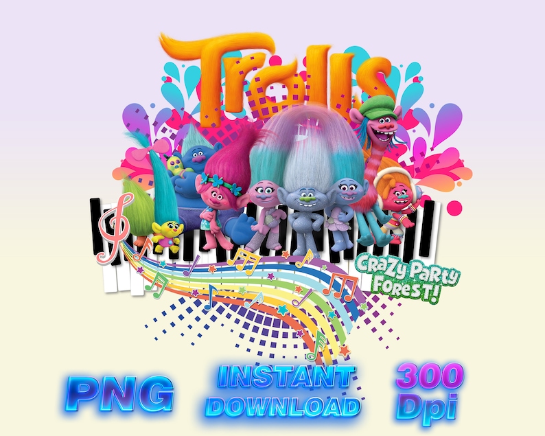 Trolls Movie PNG Queen Poppy Png Transparent Image - Etsy Australia