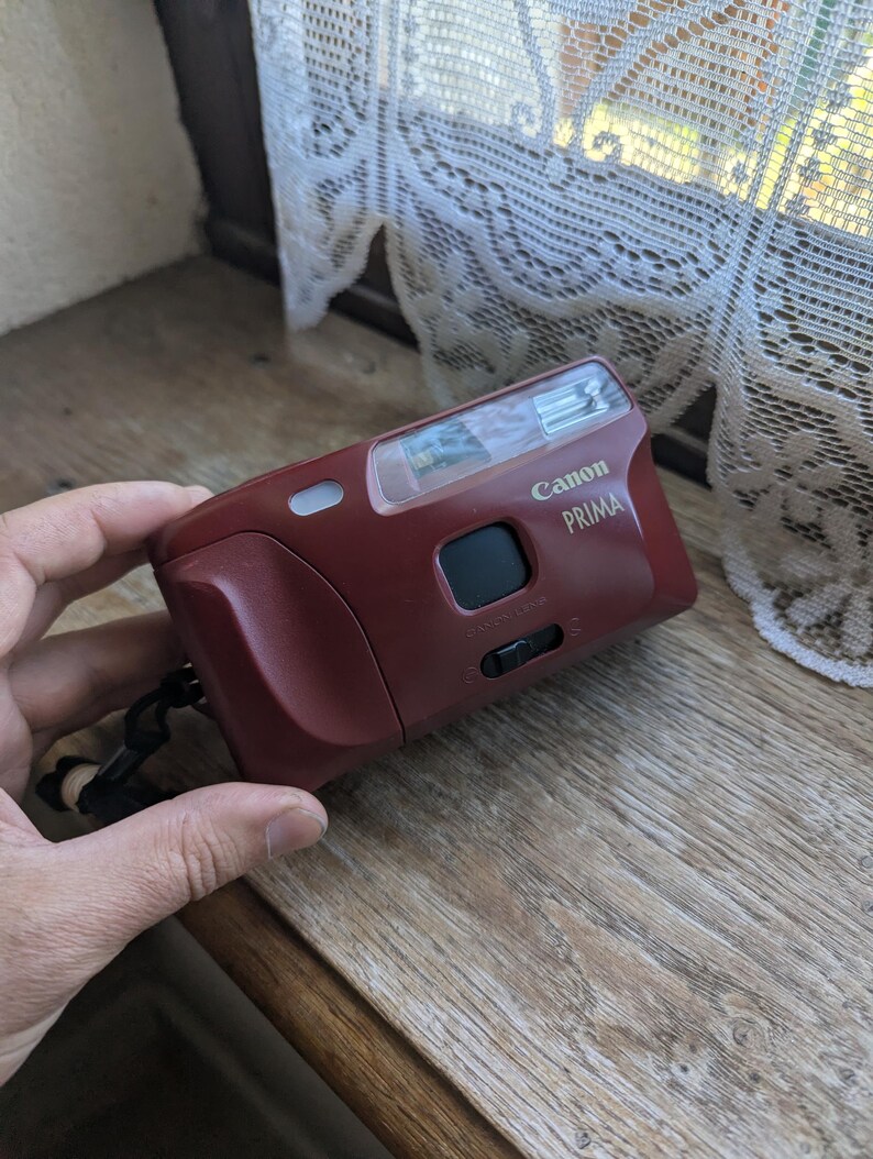 Canon Prima Junior Red Compact Point Shoot 35mm Analog Camera - Etsy