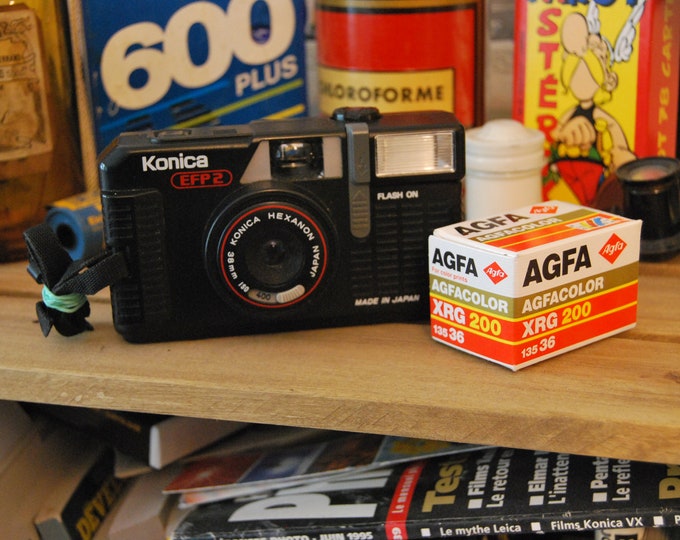 Konica Photo Pie With Film Rare 35mm Vintage Compact Camera, New in ...