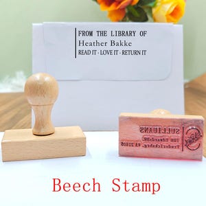 From the Library of Stamp, Library Stamp, Personalized Book Stamp ...