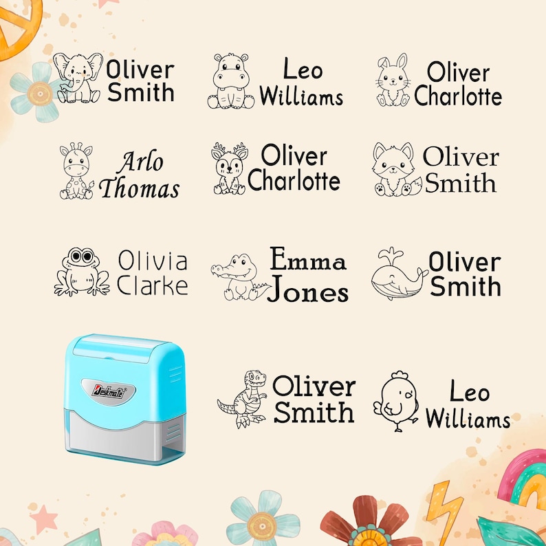 Custom Clothing Stamp, Personalized Fabric Stamp, Waterproof, Name ...