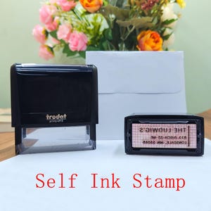 Personalized Return Address Stamp, Self Inking Address Stamp, Wood ...