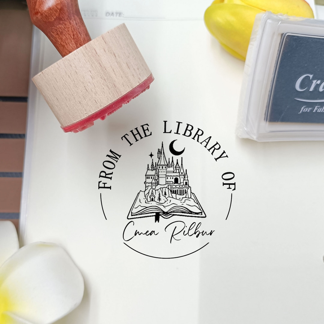 From the Library of Stamp, Library Stamp , Personalized Book Stamp ...