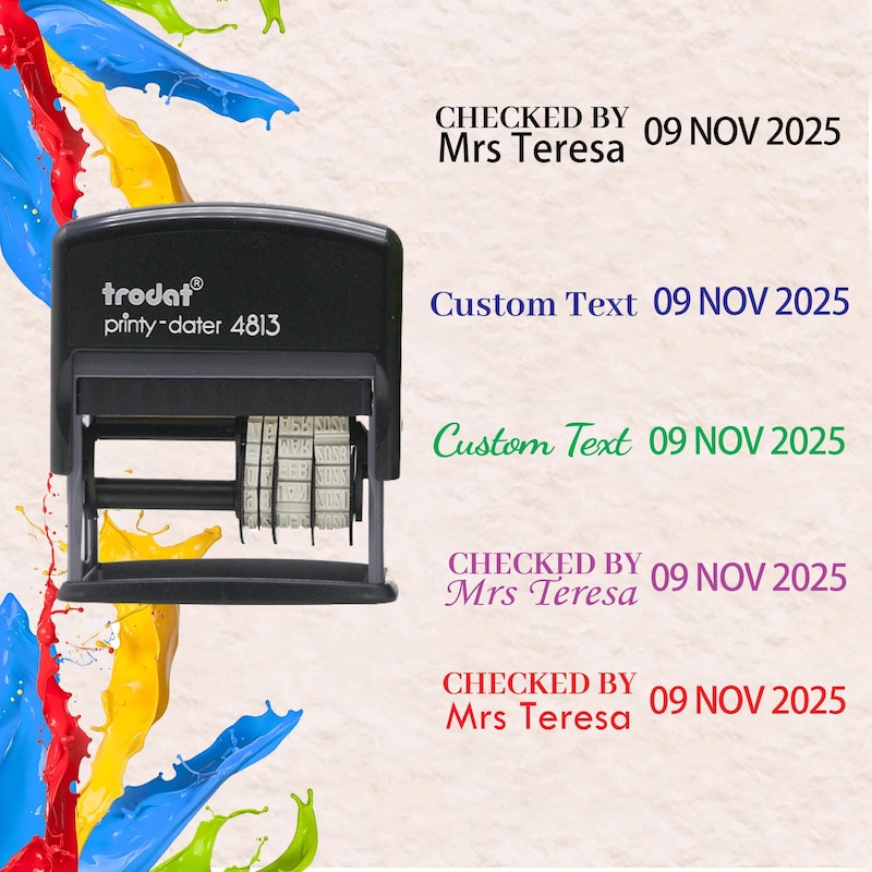 Rectangle Book Stamps - Etsy UK