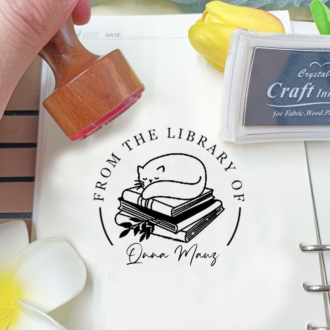 From the Library of Stamp, Library Stamp , Personalized Book Stamp ...
