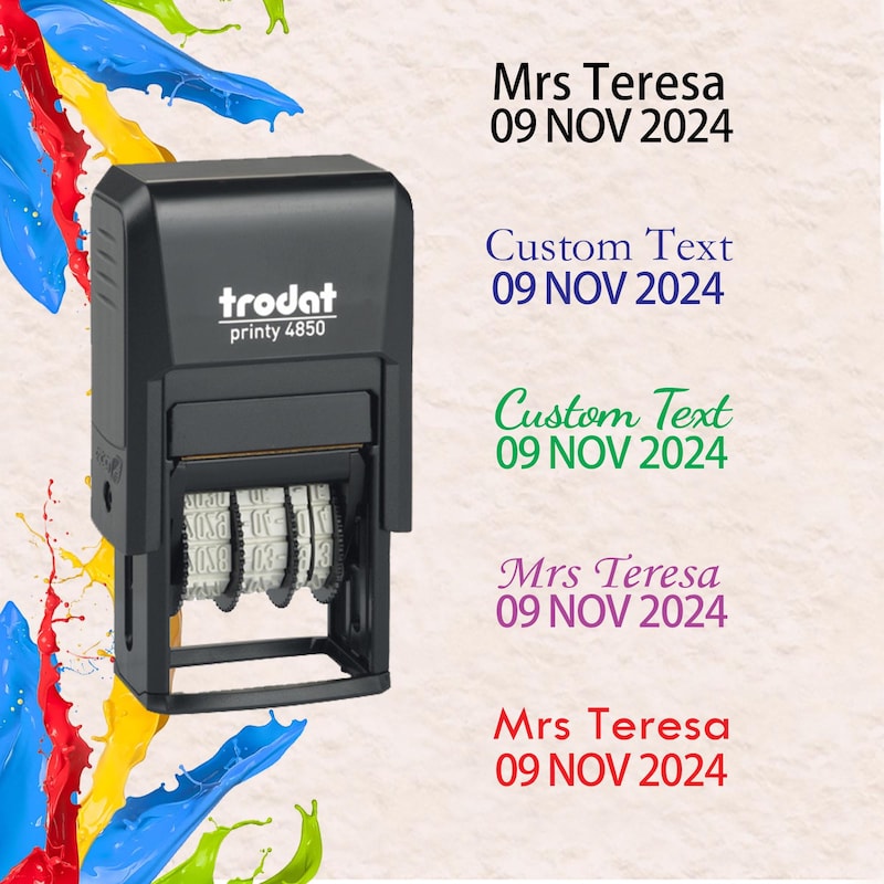 Personalized Date Stamps - Etsy