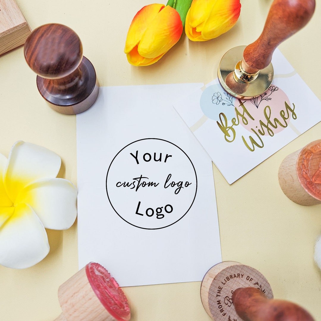 Custom Logo Stamp, Personalized Logo Stamp, Custom Stamp for Business ...