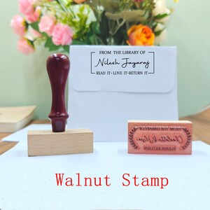 From the Library of Stamp, Library Stamp, Personalized Book Stamp ...