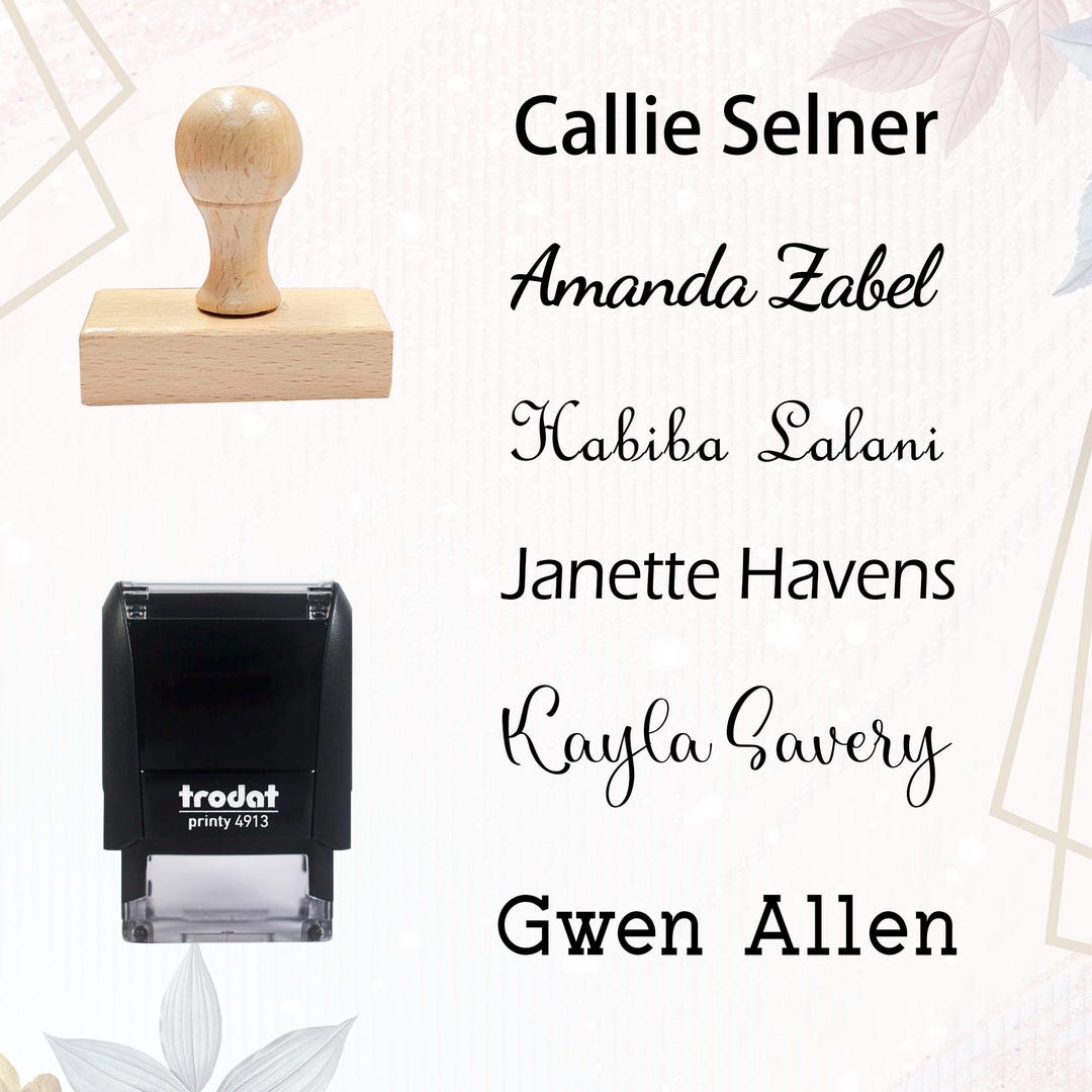 Personalised Teacher Name Stamps, Name Stamp, Signature Stamp, Teacher ...