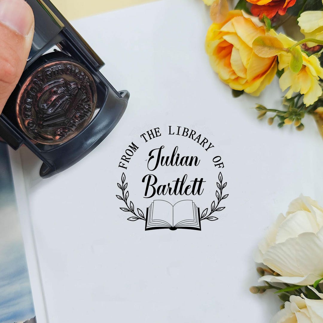 From the Library of Stamp, Library Stamp , Personalized Book Stamp ...