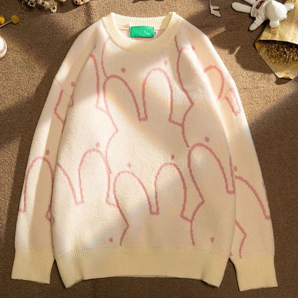 Rabbit Sweater - Etsy