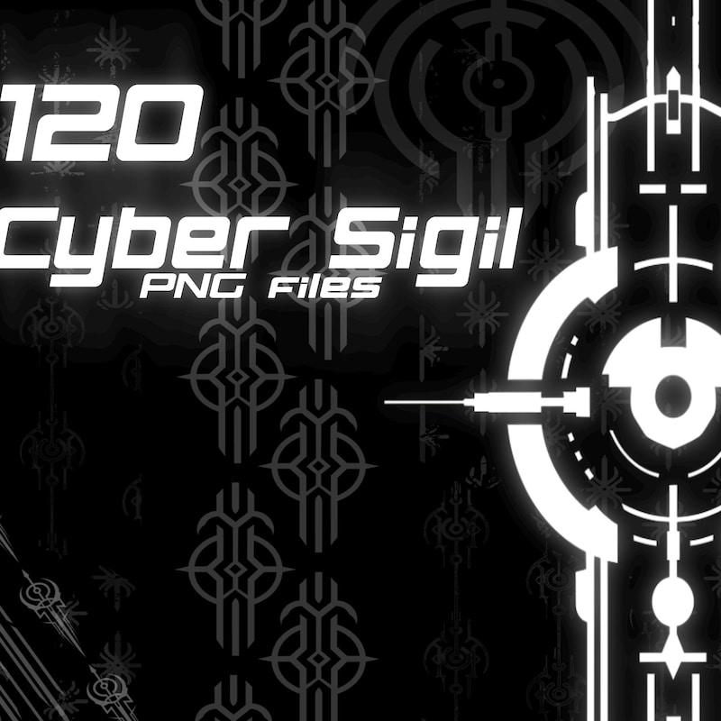 Cyber Sigilism Tattoo Stencil - Etsy
