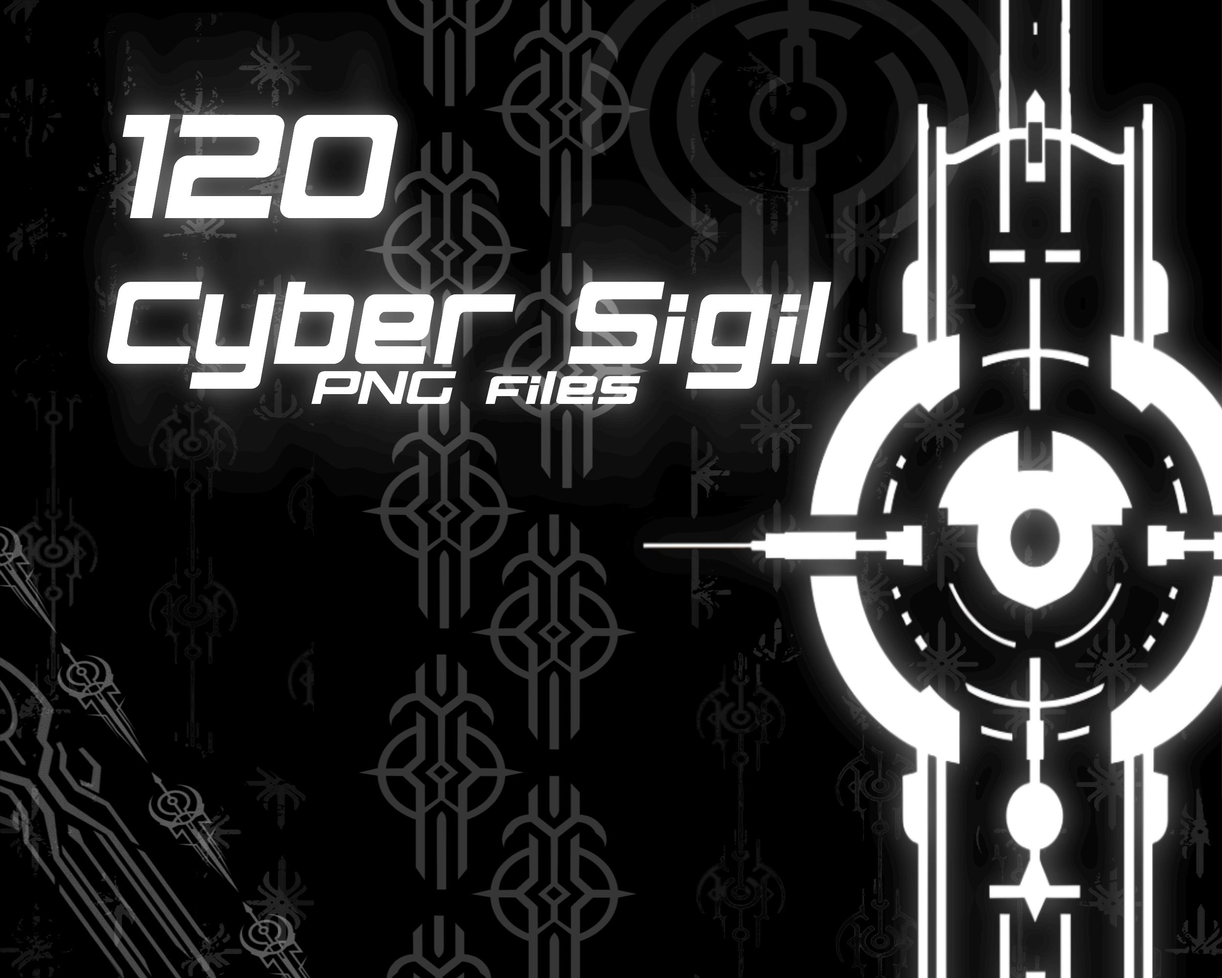 Cyber Sigil PNG Instant Download | Futuristic Cyber Sigilism Mystic ...