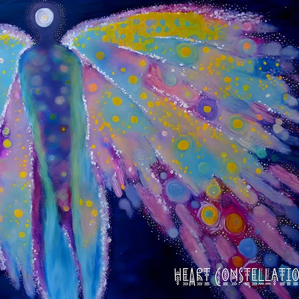 Abstract Angel Art - Etsy