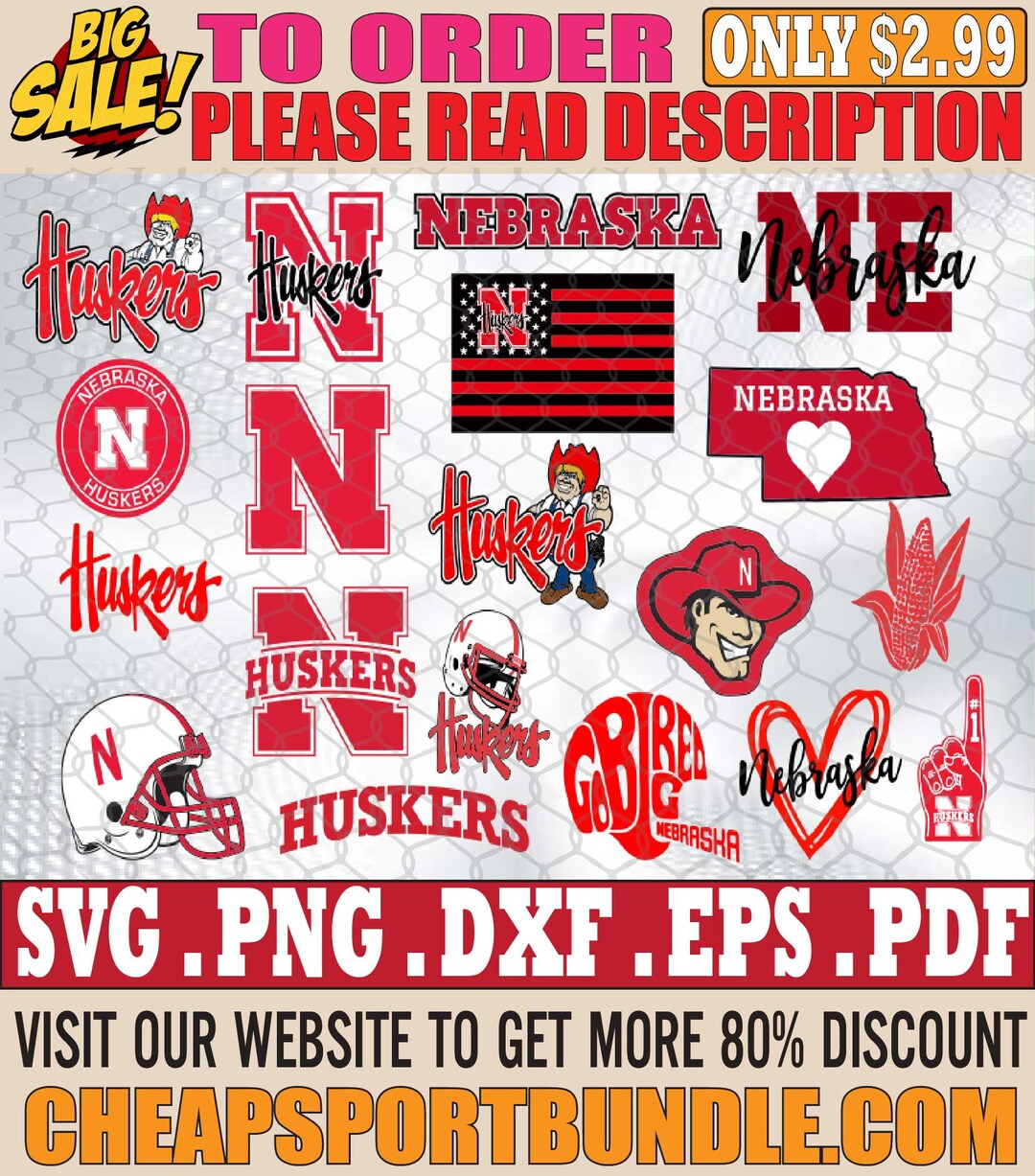 Nebraska-huskers Football Team Svg Nebraska-huskers Svg - Etsy