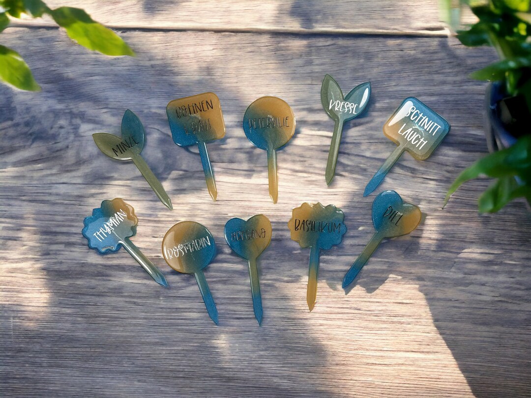 Seed Signs, Personalized Available Made of Epoxy Resin, Resin, Garden ...