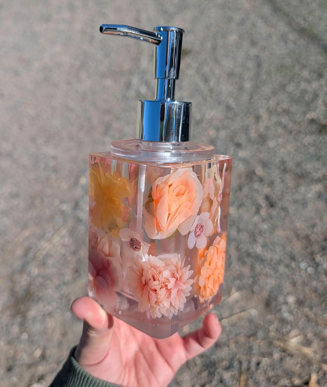 Handmade Flower Soap Dispenser - Etsy