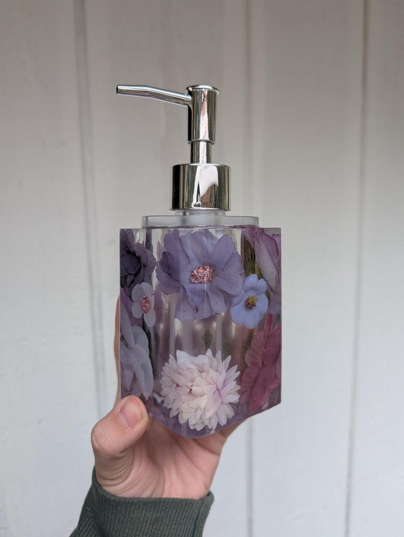 Handmade Flower Soap Dispenser - Etsy
