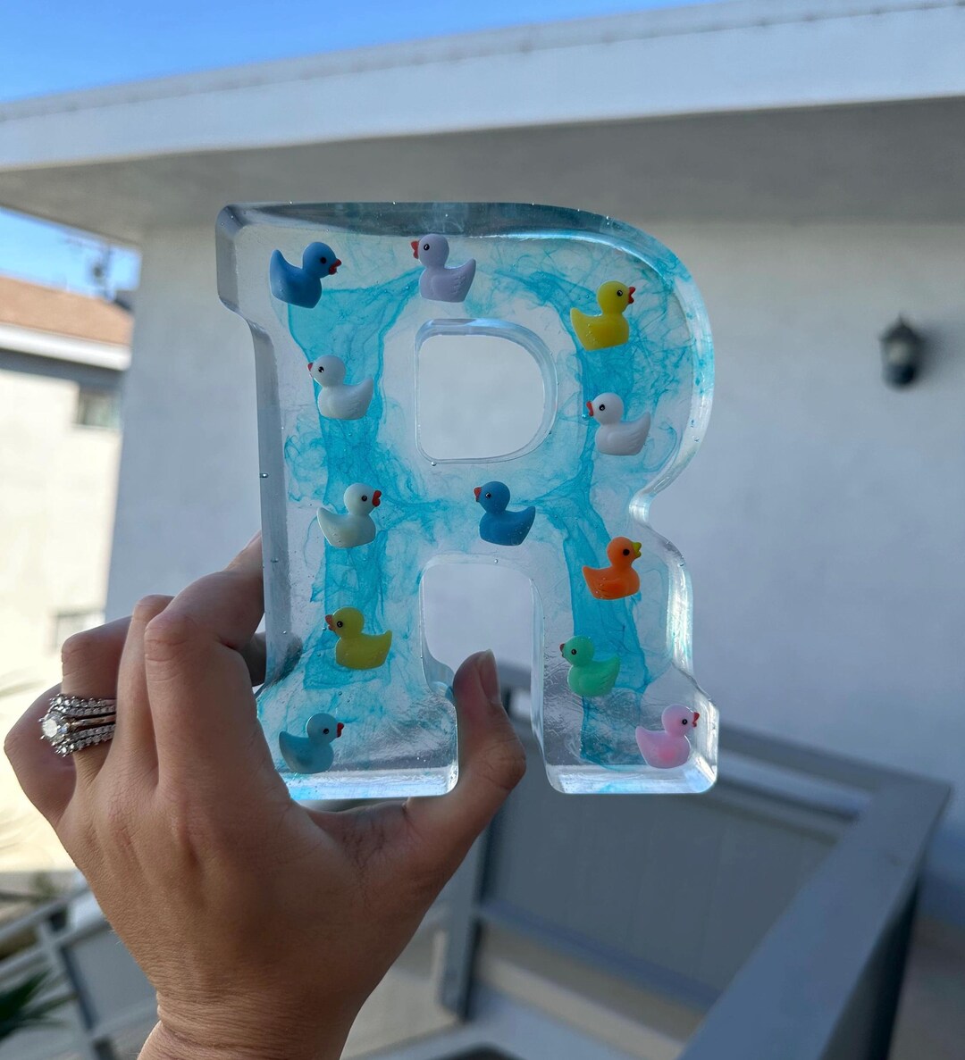 Rubber Ducky Large Resin Letter - Etsy