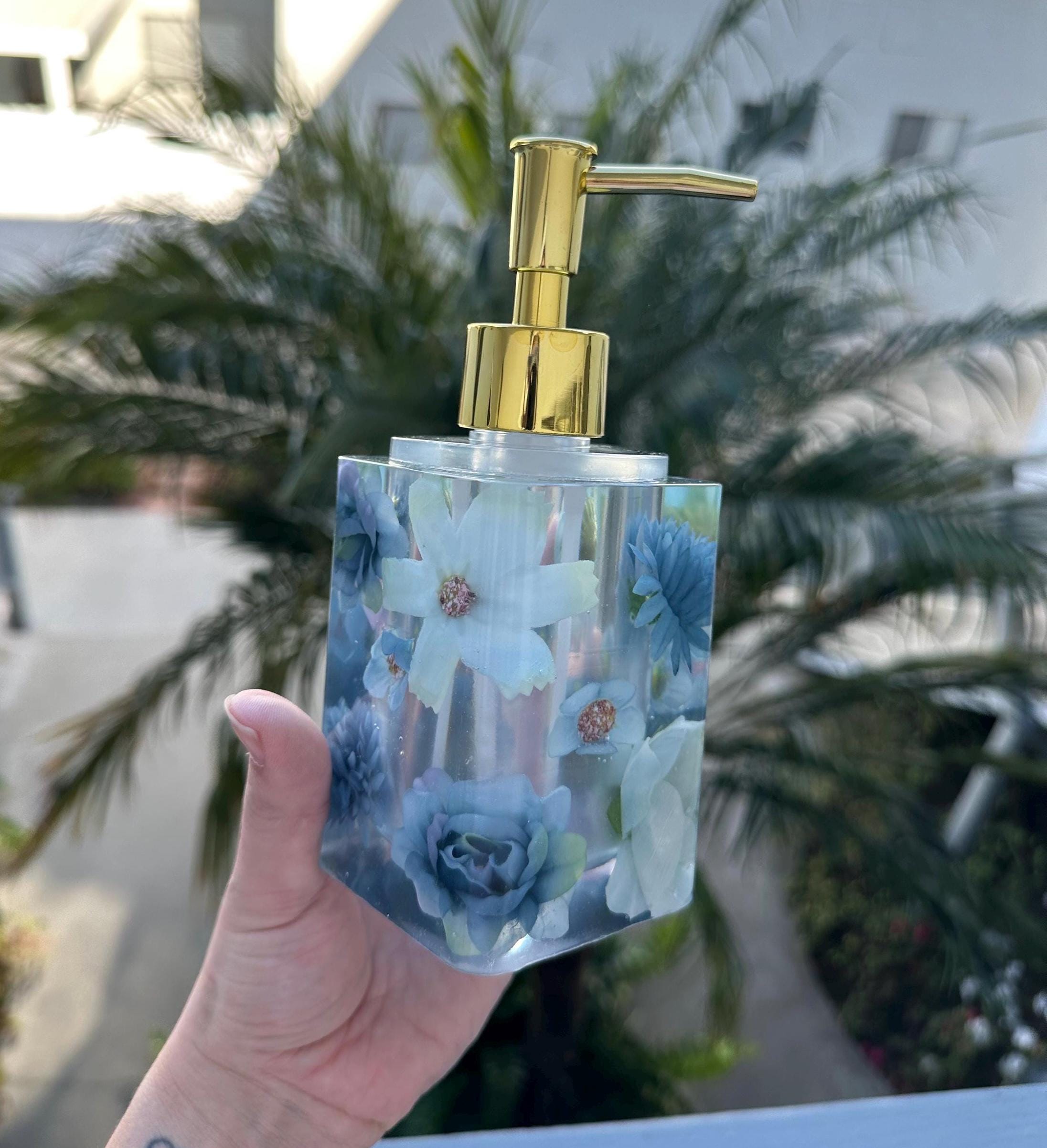 Handmade Flower Soap Dispenser - Etsy
