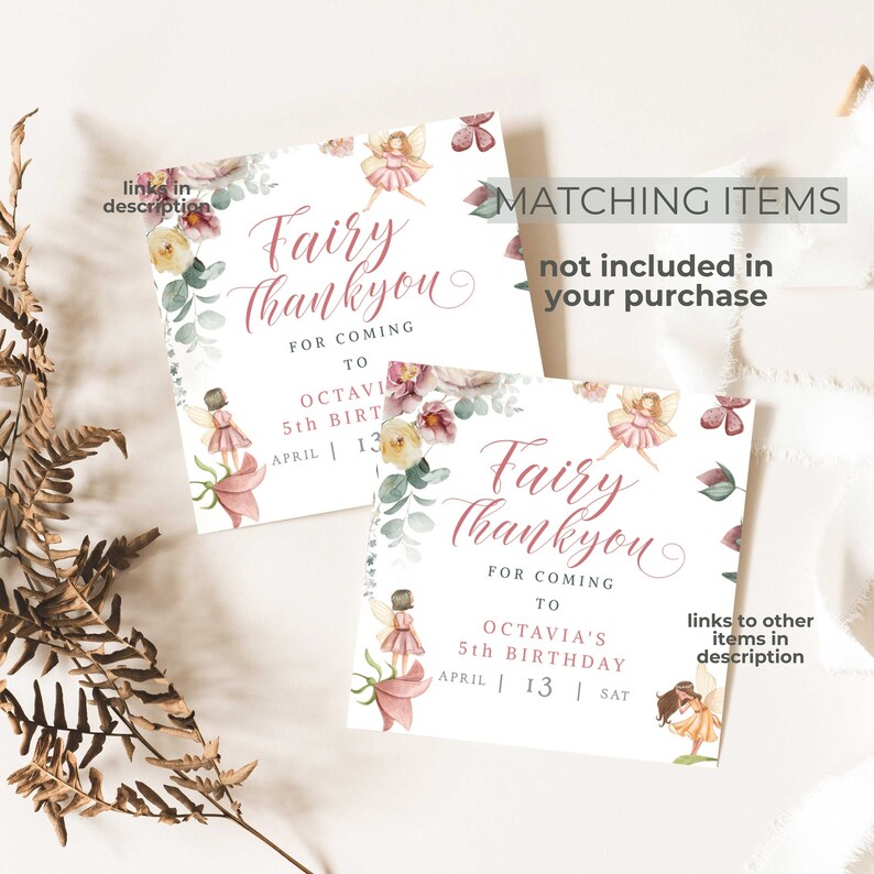 FAIRY FOOD Birthday Party Food Sign Printable, Food and Treats Table ...