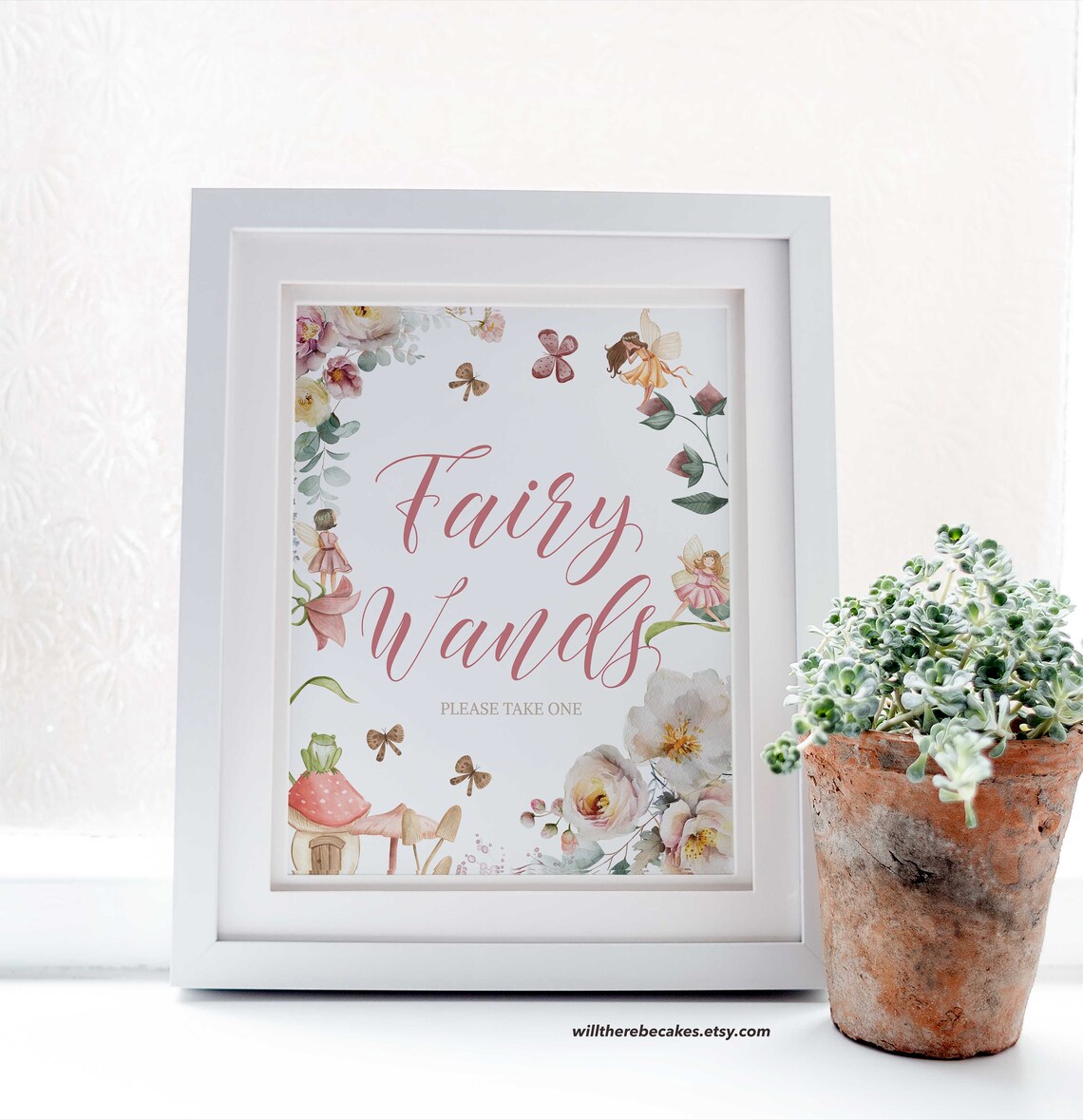 Wands for Fairy Birthday Games Party Sign Printable Enchanted Forest ...