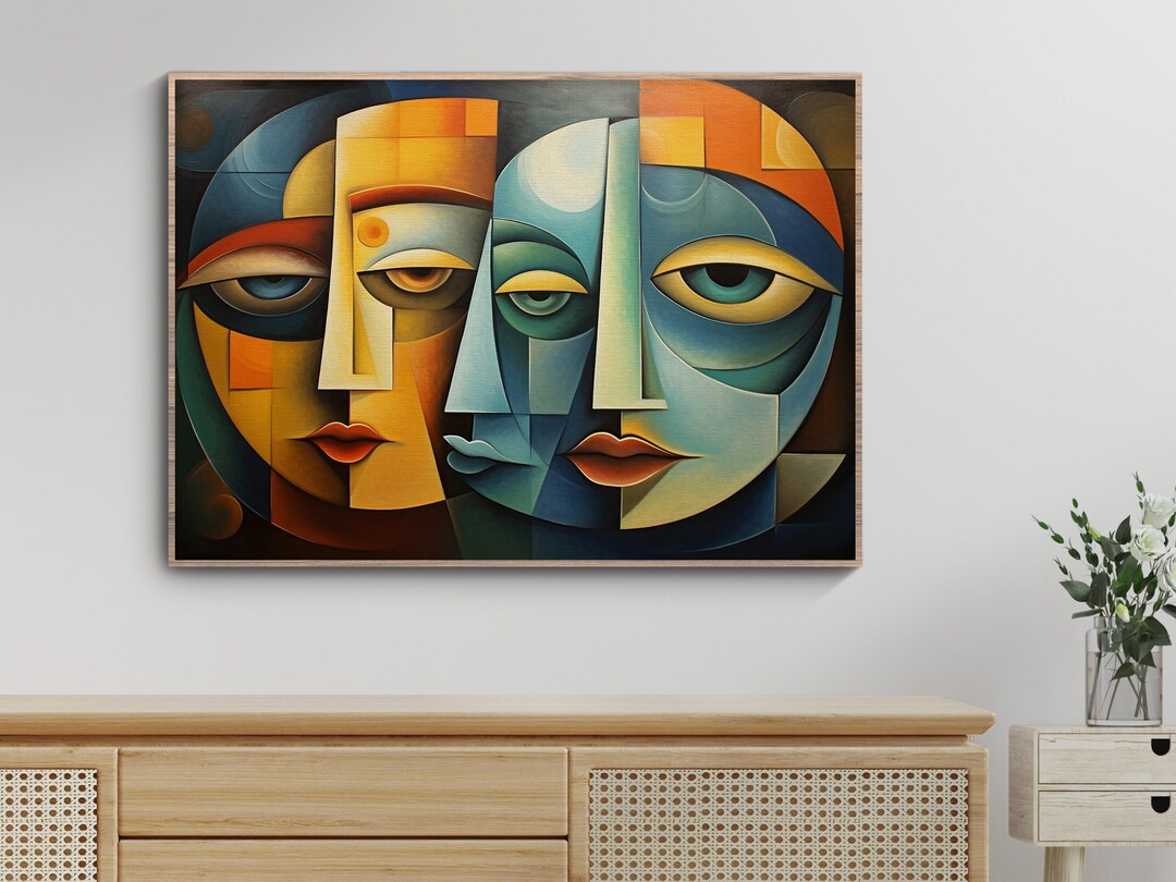 The Sun, Moon, and the Hidden Cosmos | Abstract | Cubism | Love ...