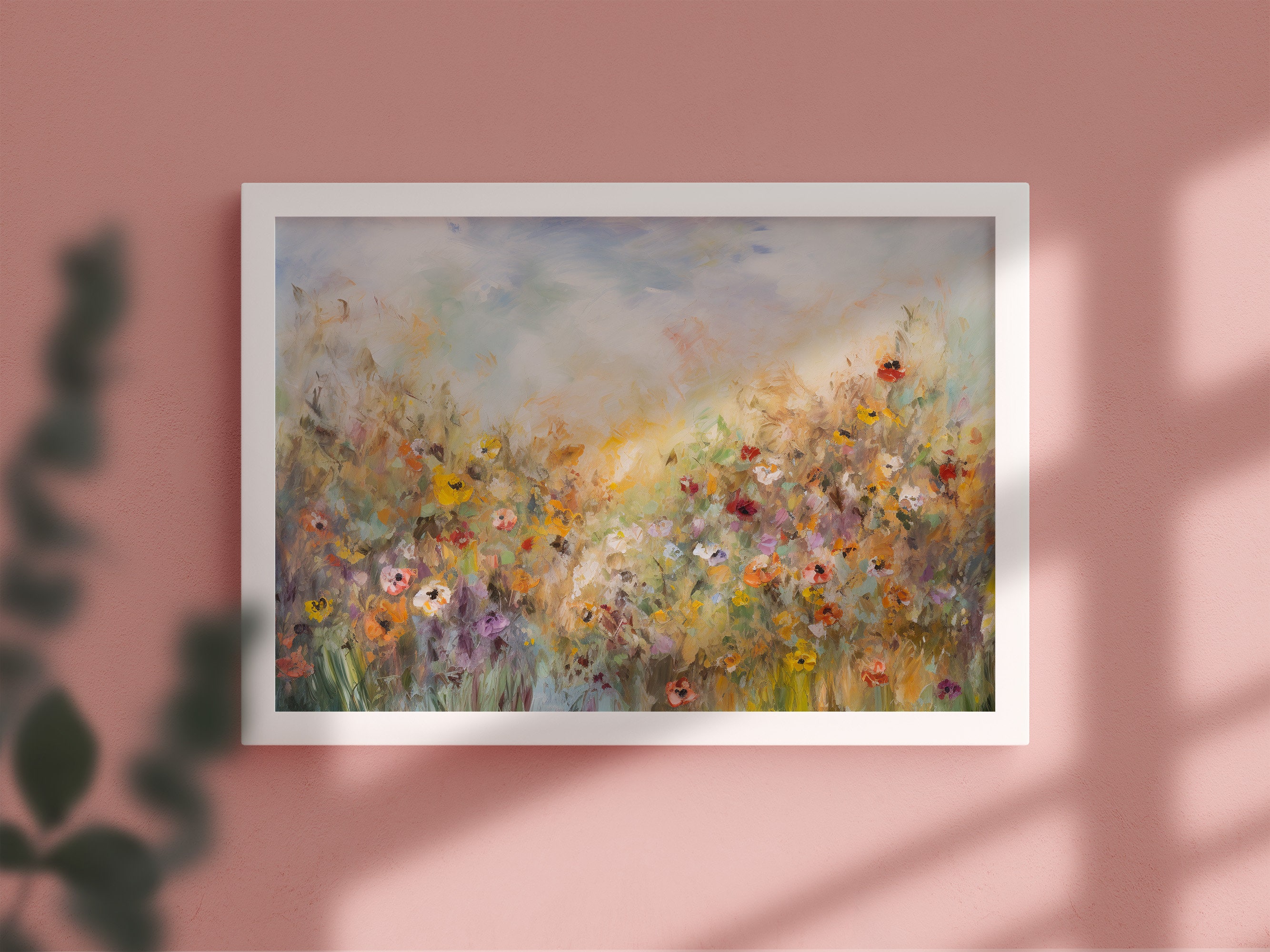 Vintage Wildflowers in Spring | Oil Painting | Printable Digital Art ...