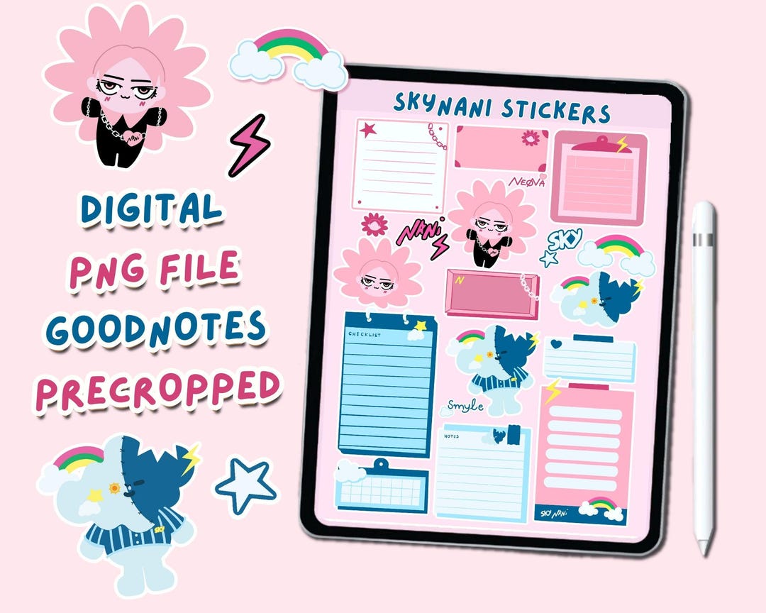 Skynani, Smyle & Neona Planner Stickers: GMMTV Thai Series (digital Download, PNG Files ...