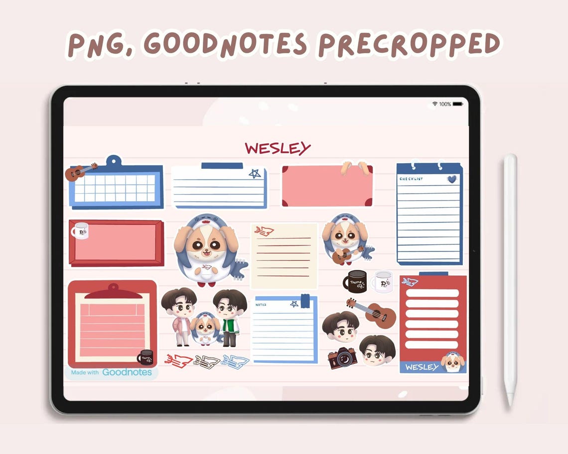 GMMTV Williamest Planner Sticker Set | Thamepo Thai BL Series | Wesley ...