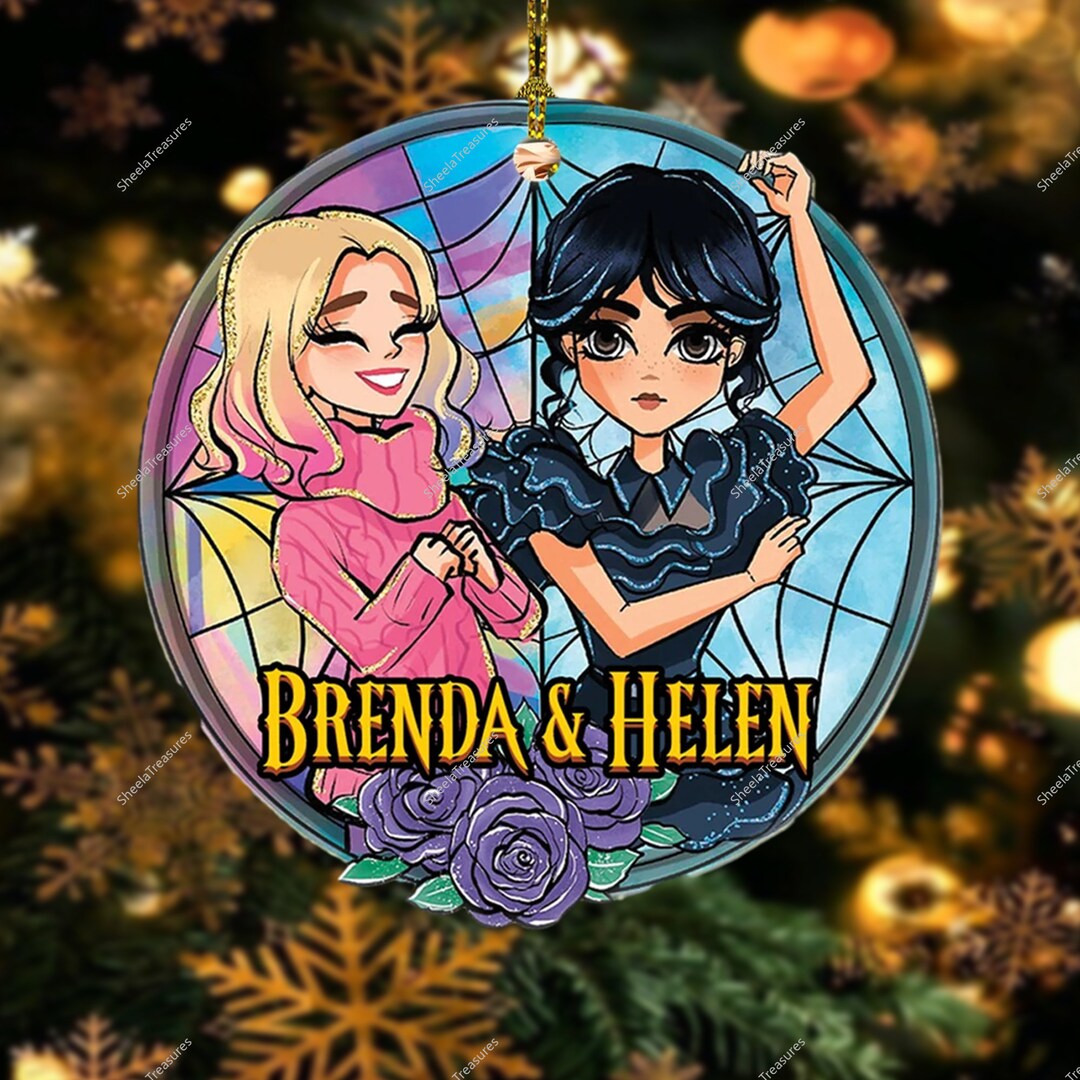 Personalized Wednesday Addams Ornament the Addams Christmas - Etsy