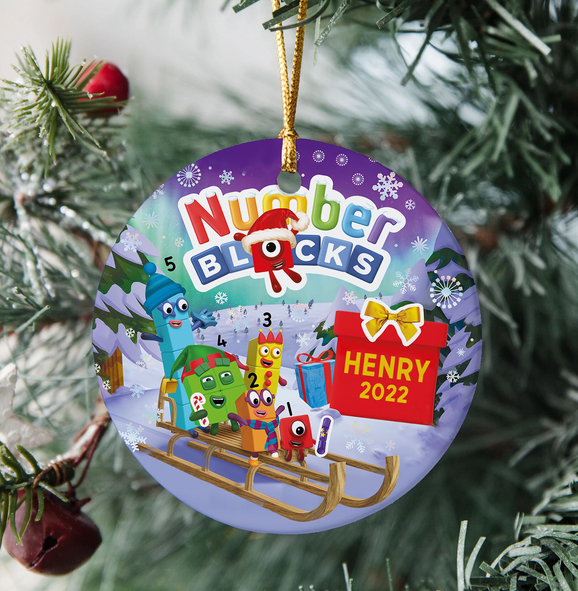 Personalized Numberblocks Ornament Numberblocks Christmas - Etsy